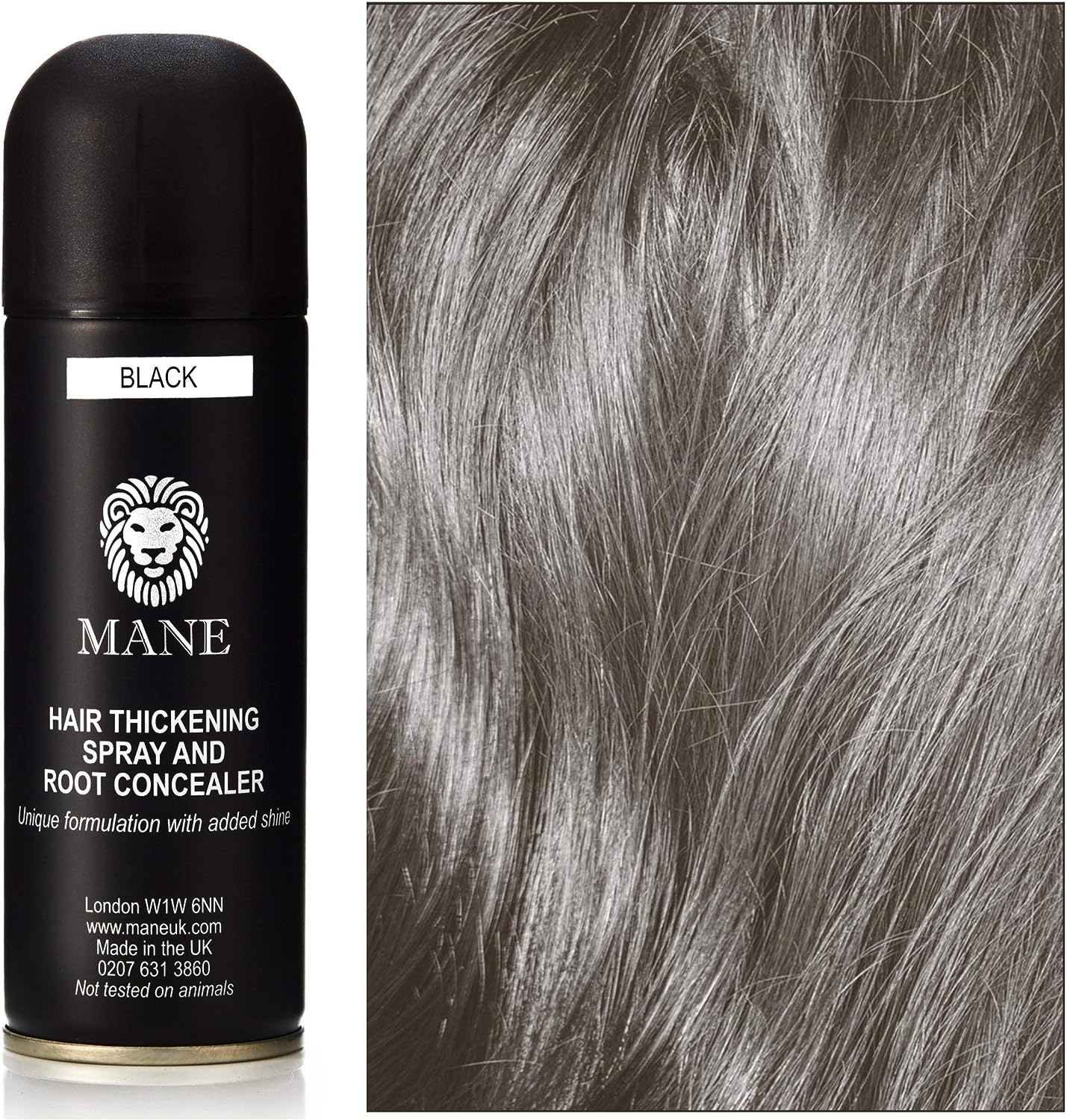 Mane Hair Thickening Spray & Root Concealer Travelversie 100ml ...